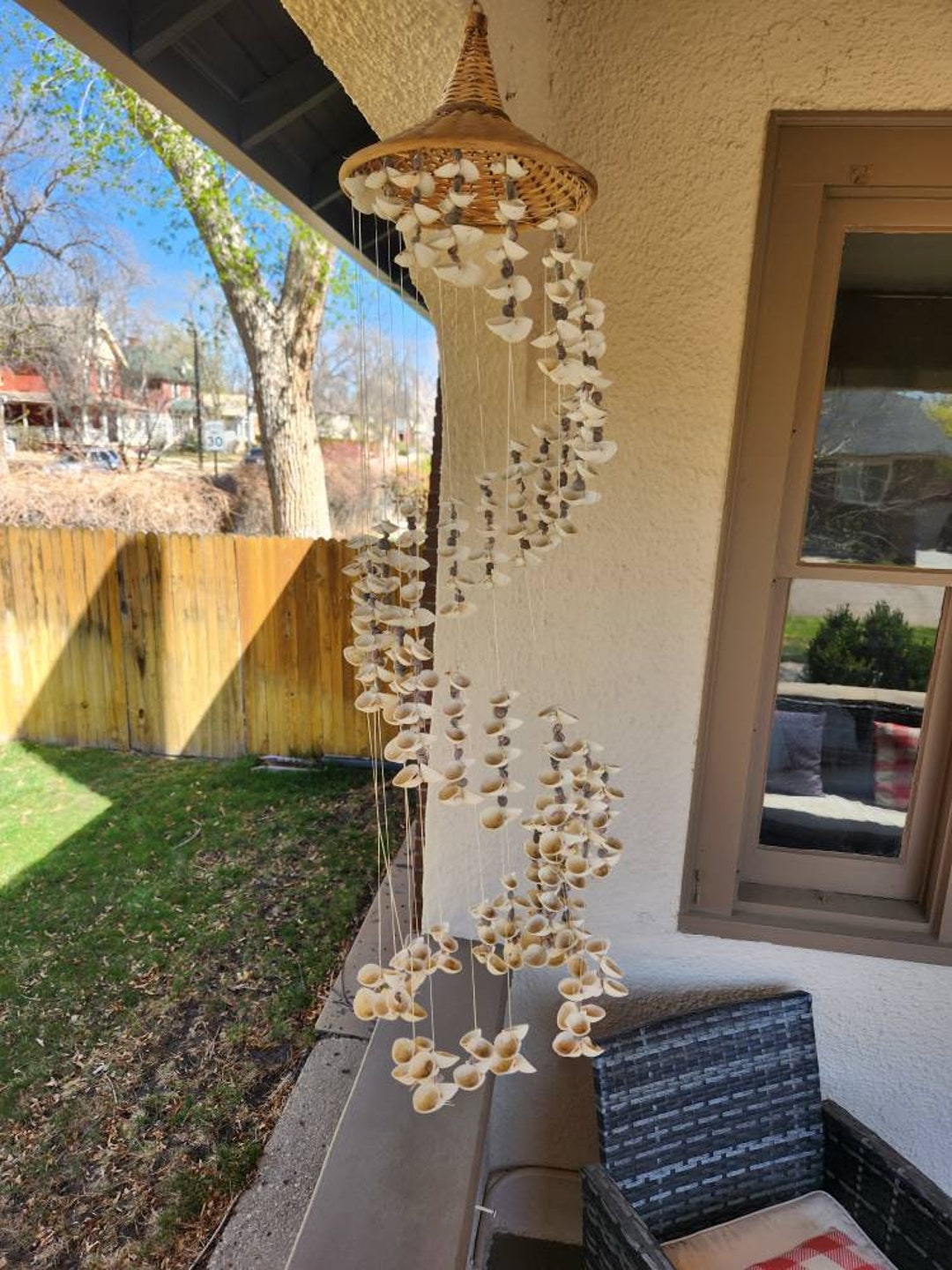 Vintage Hanging Seashell Mobile Wind Chime L 33 W 7.5 - Etsy