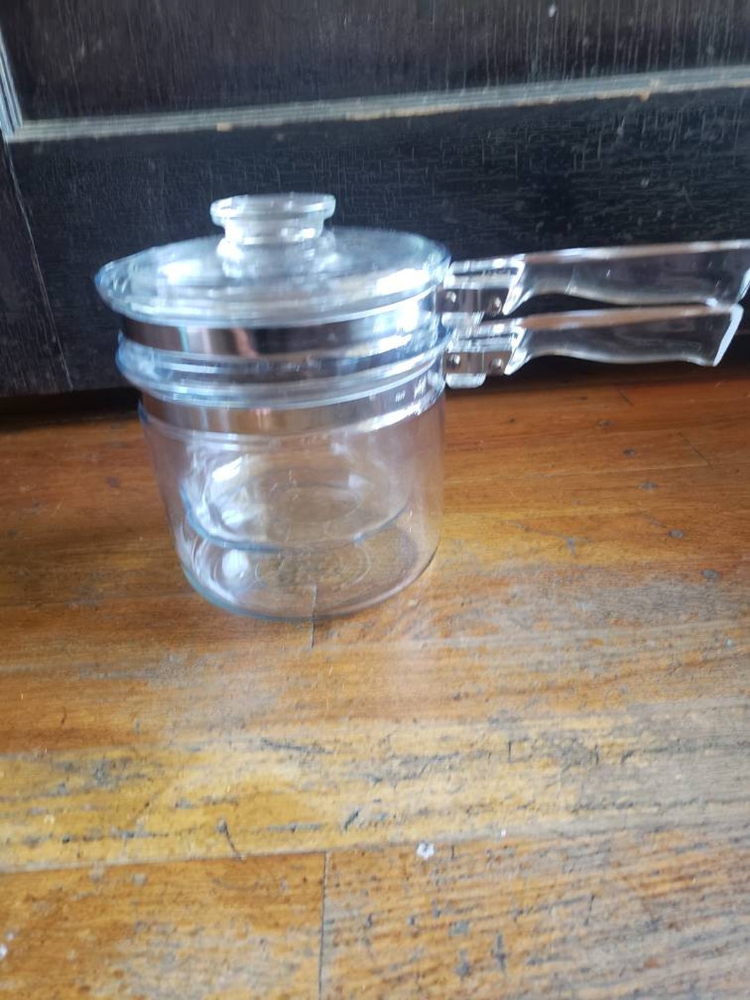 PYREX FLAMEWARE Glass 1.5 Qt Double Boiler 3-pc Set 6283 - Etsy