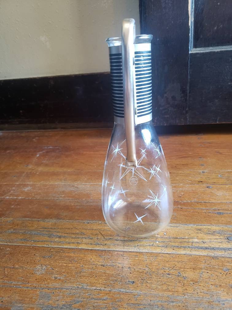 Vintage Pyrex Atomic Starburst Glass Coffee Carafe Pitcher W/ Handle - Etsy