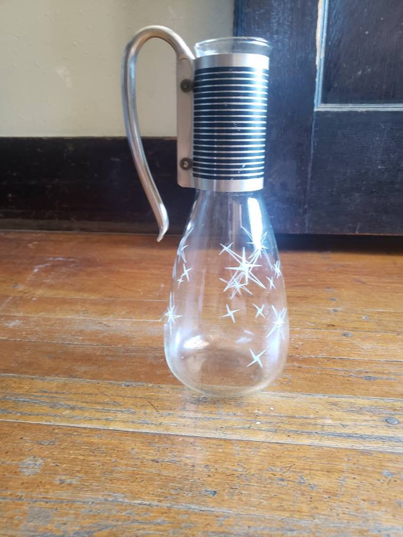 Vintage Pyrex Atomic Starburst Glass Coffee Carafe Pitcher W/ Handle - Etsy