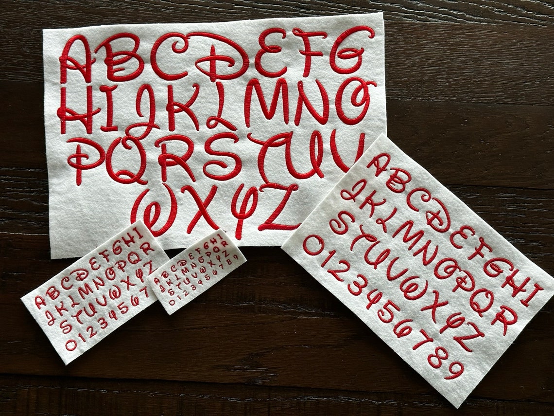 Waltograph Font Embroidery Files A-Z, A-z, 0-9 - Etsy