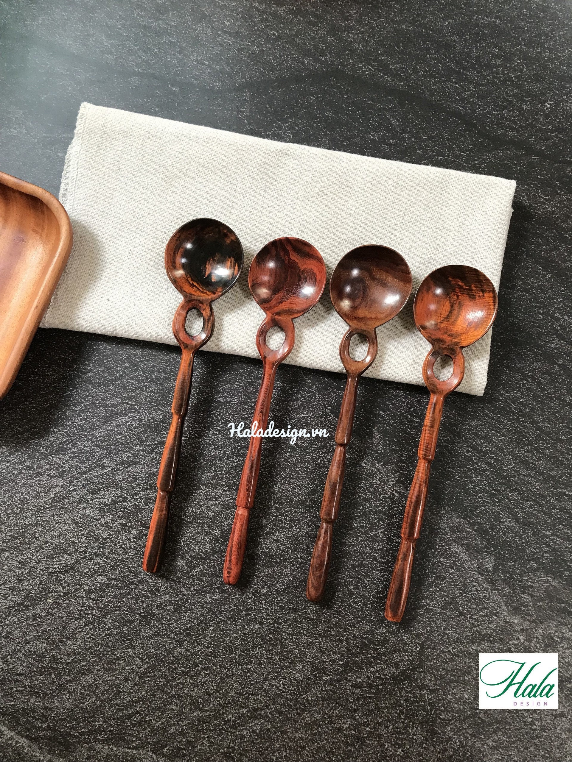 Rosewood Wooden Round Spoons - Hand Carved Wooden Spoon - Wooden ...