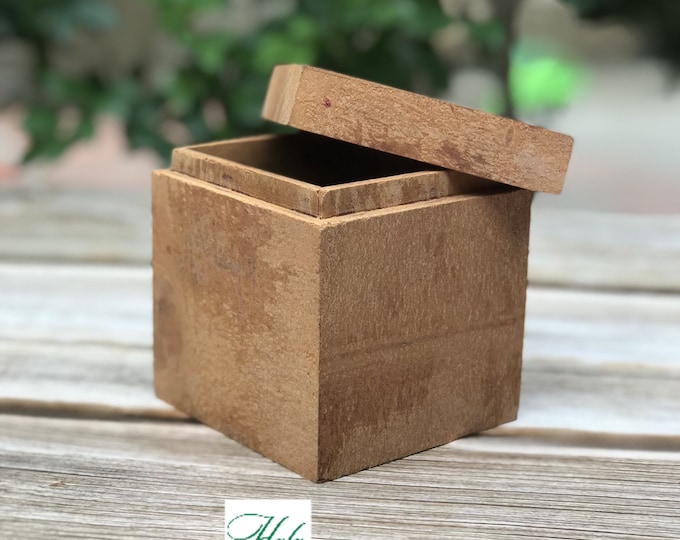 Round Cinnamon Bark Box, Spice Jar Holder With Lid, Cinnamon Canister ...