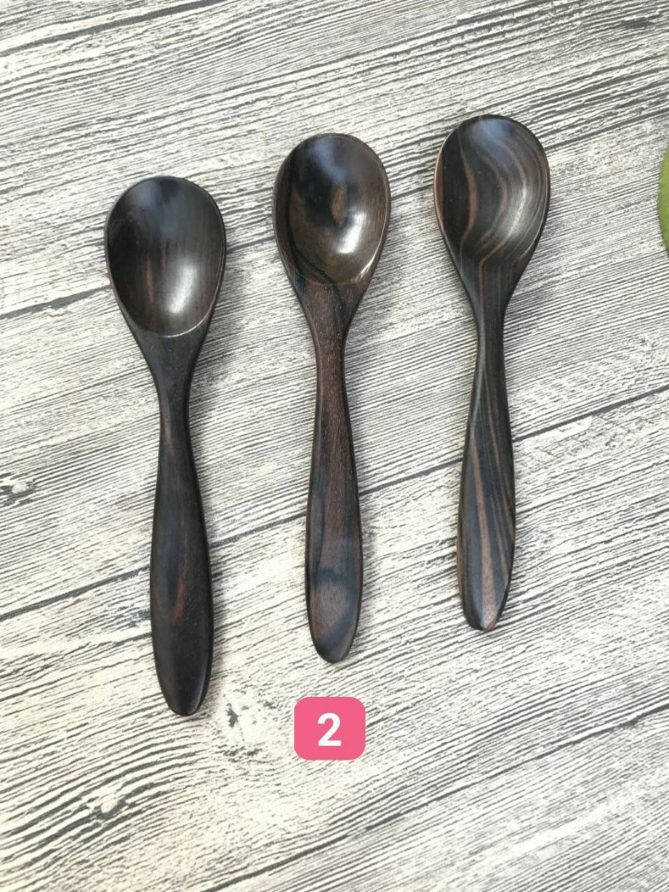 Rosewood Ebony Spoon- Hand Carved Wooden Spoon - Wooden Cooking ...