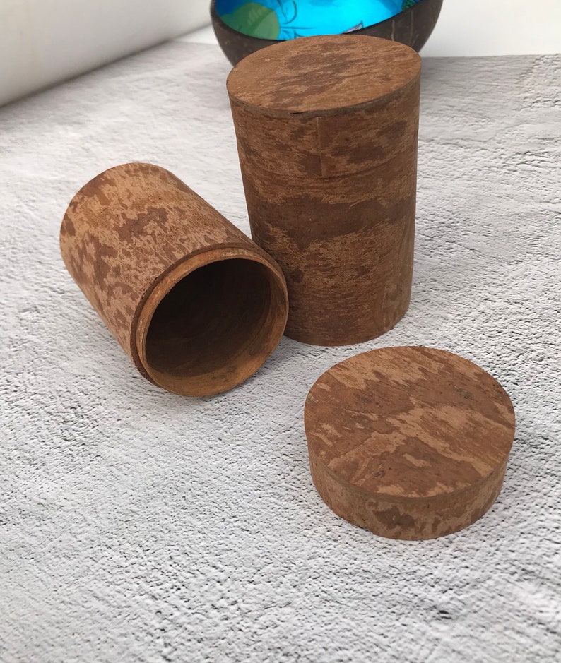 Cinnamon Storage Box Small Round Cinnamon Canister Sugar - Etsy