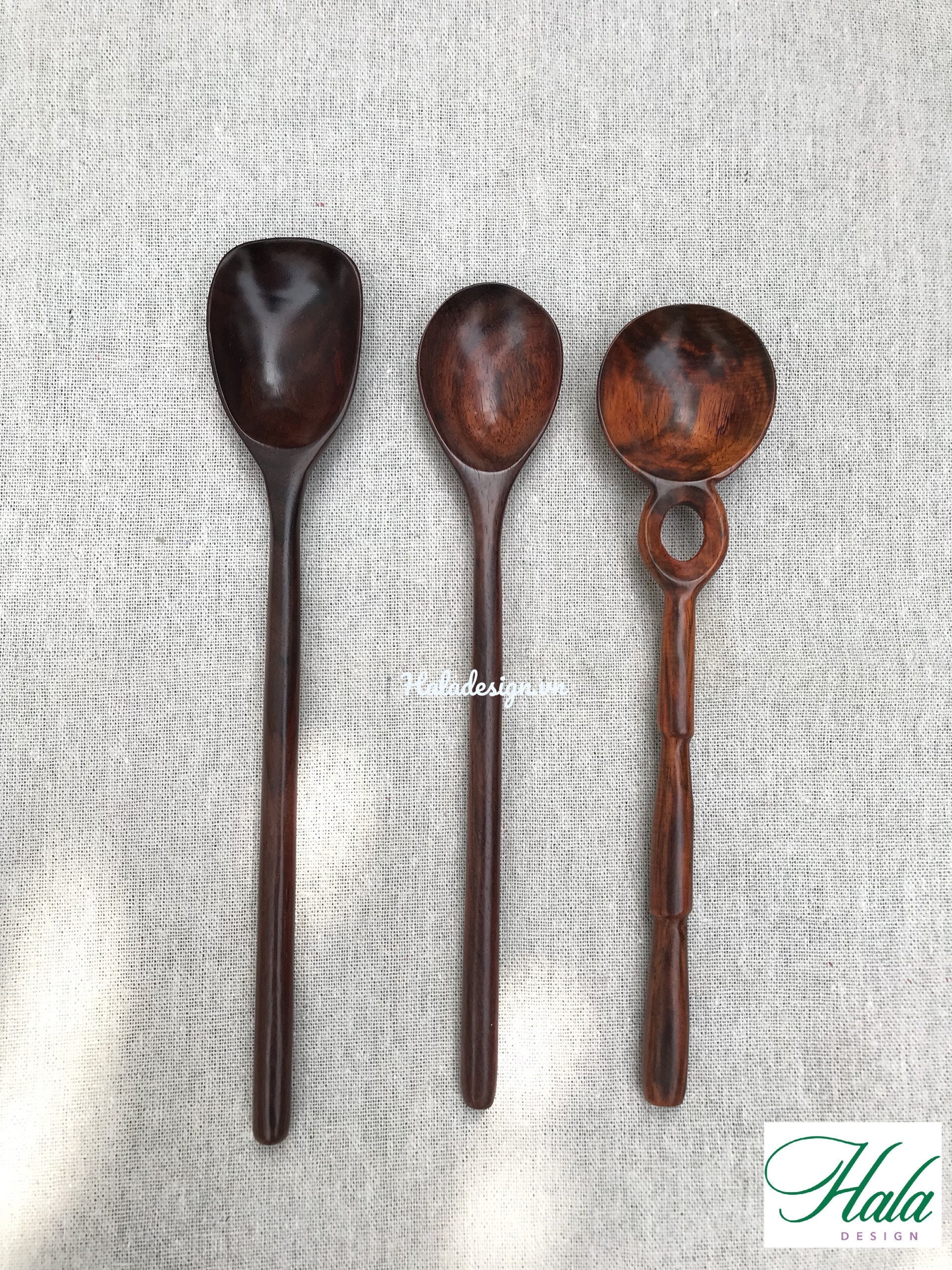 Rosewood Wooden Round Spoons - Hand Carved Wooden Spoon - Wooden ...