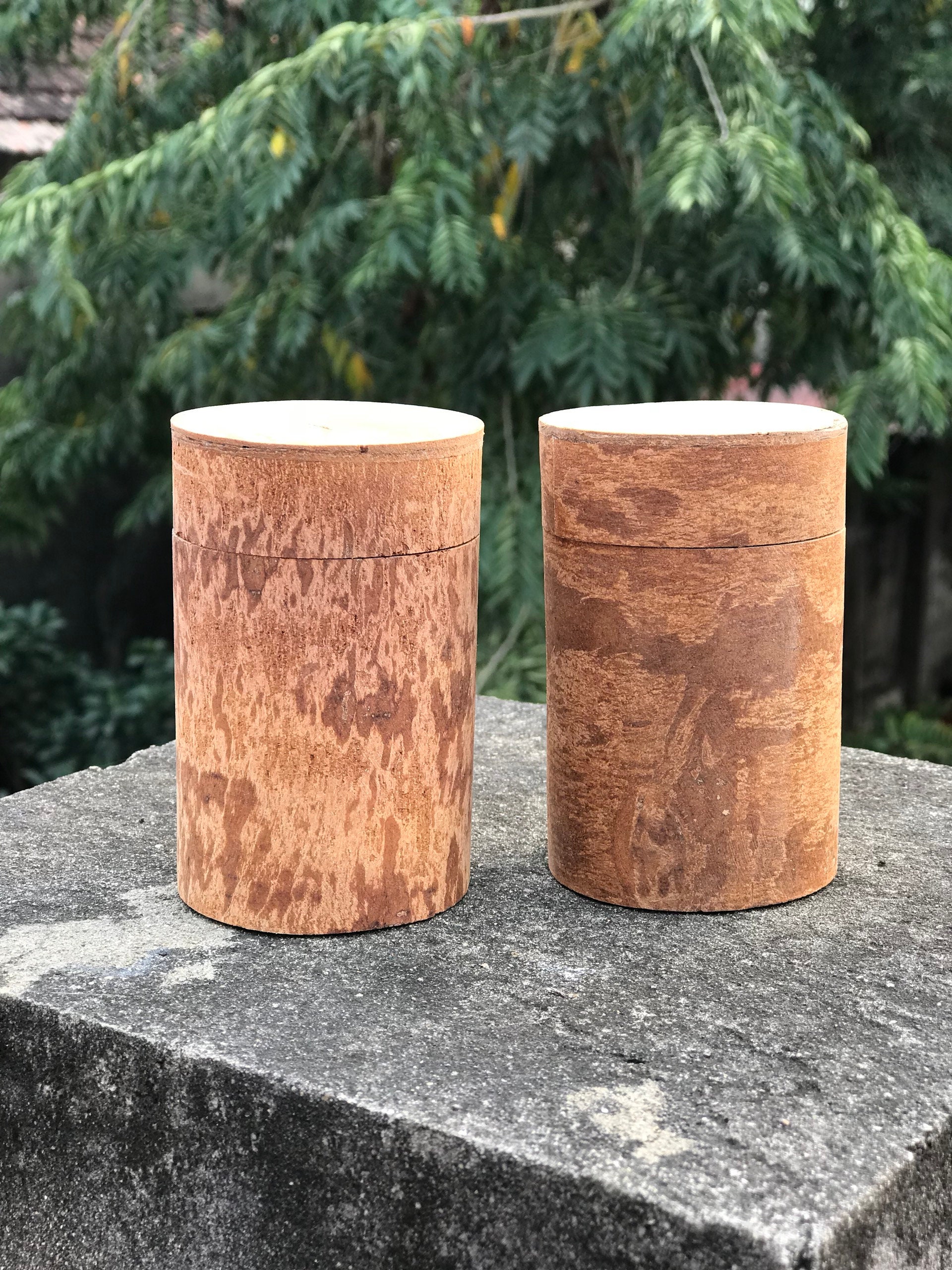 Cinnamon Storage Box Small Round Cinnamon Canister Sugar - Etsy