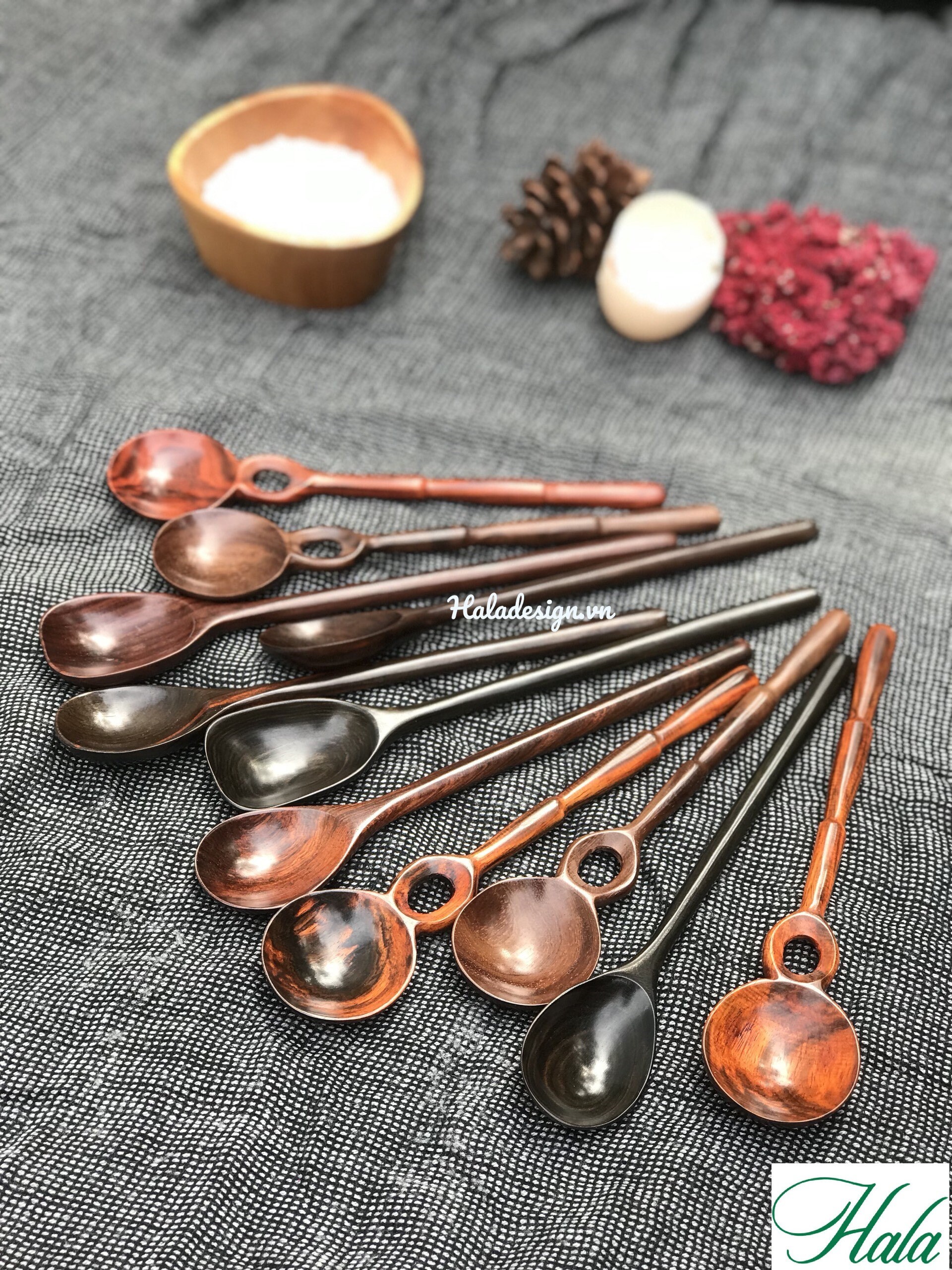 Rosewood Wooden Round Spoons - Hand Carved Wooden Spoon - Wooden ...