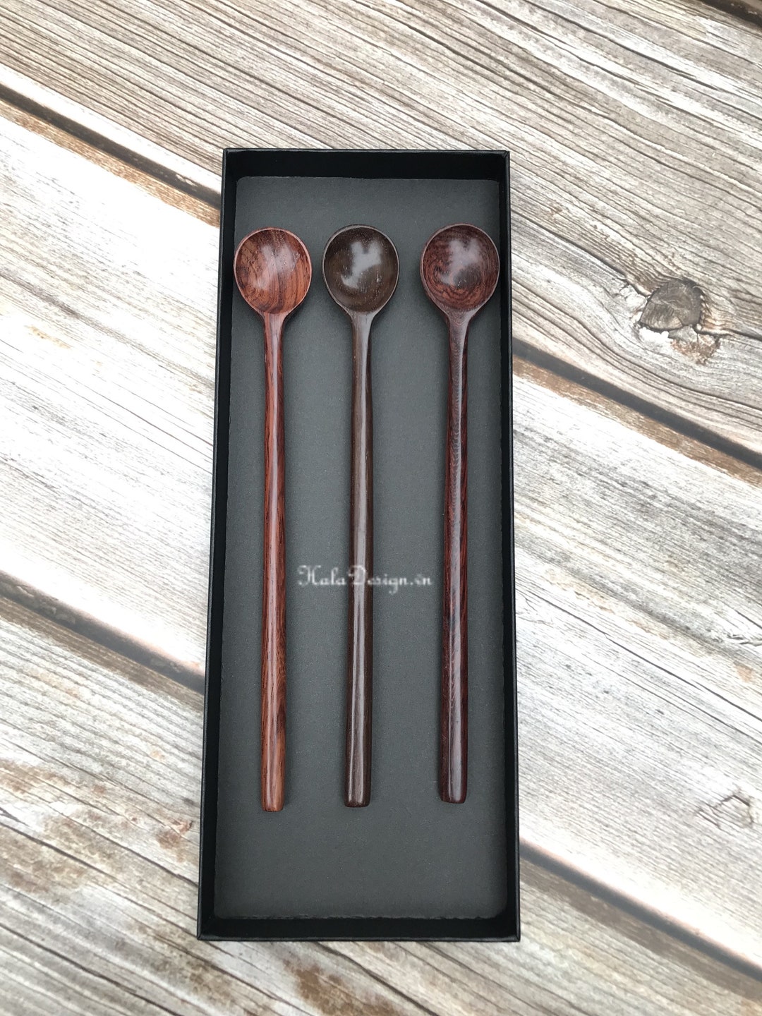 Personalised Rosewood Spoon- Hand Carved Wooden Spoon - Serving Spoon ...