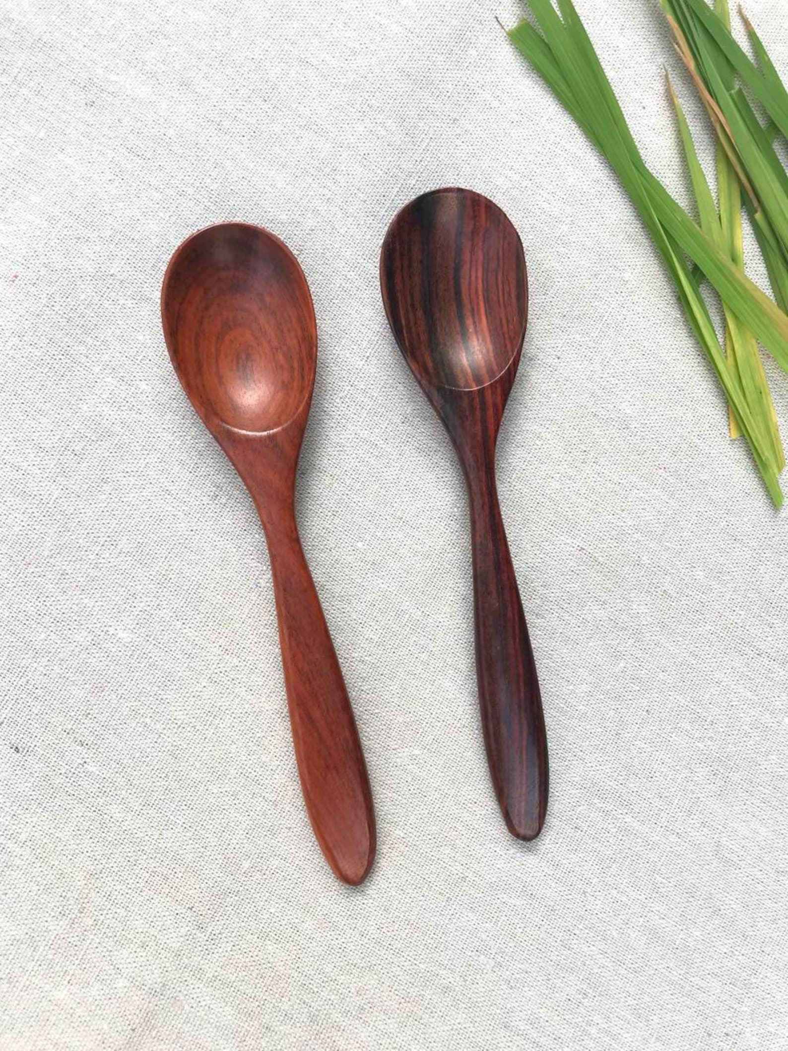 Rosewood Ebony Spoon- Hand Carved Wooden Spoon - Wooden Cooking ...