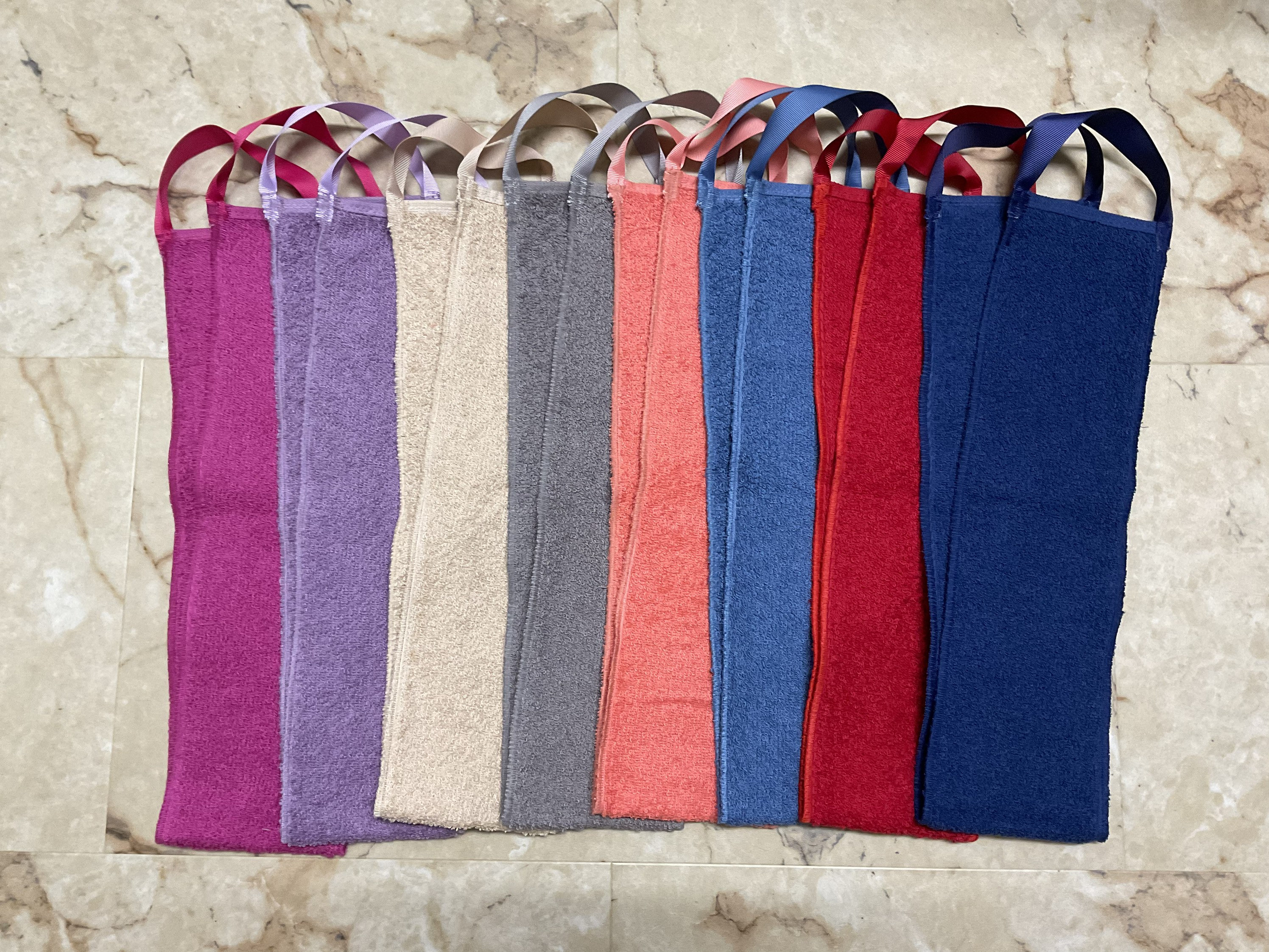 Back Scrubber With Handles Terry Cloth, 31” Long Back Cotton Washcloth ...