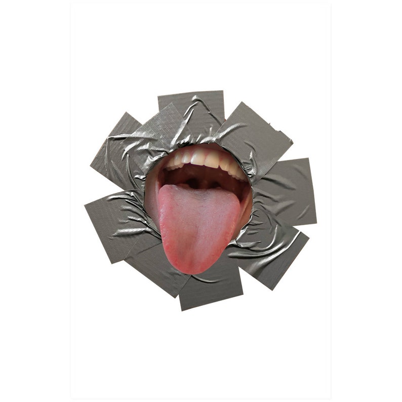 Multipack Glory Hole Duct Tape Open Mouth Kiss Cut Sticker // Super ...