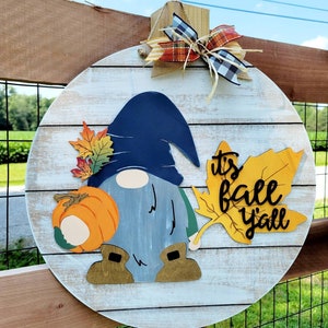 It's Fall Y'all Gnome Door Hanger | Fall Door Hangers | DIY Fall Gnome ...