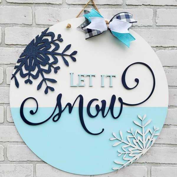 Winter Door Hanger - Etsy