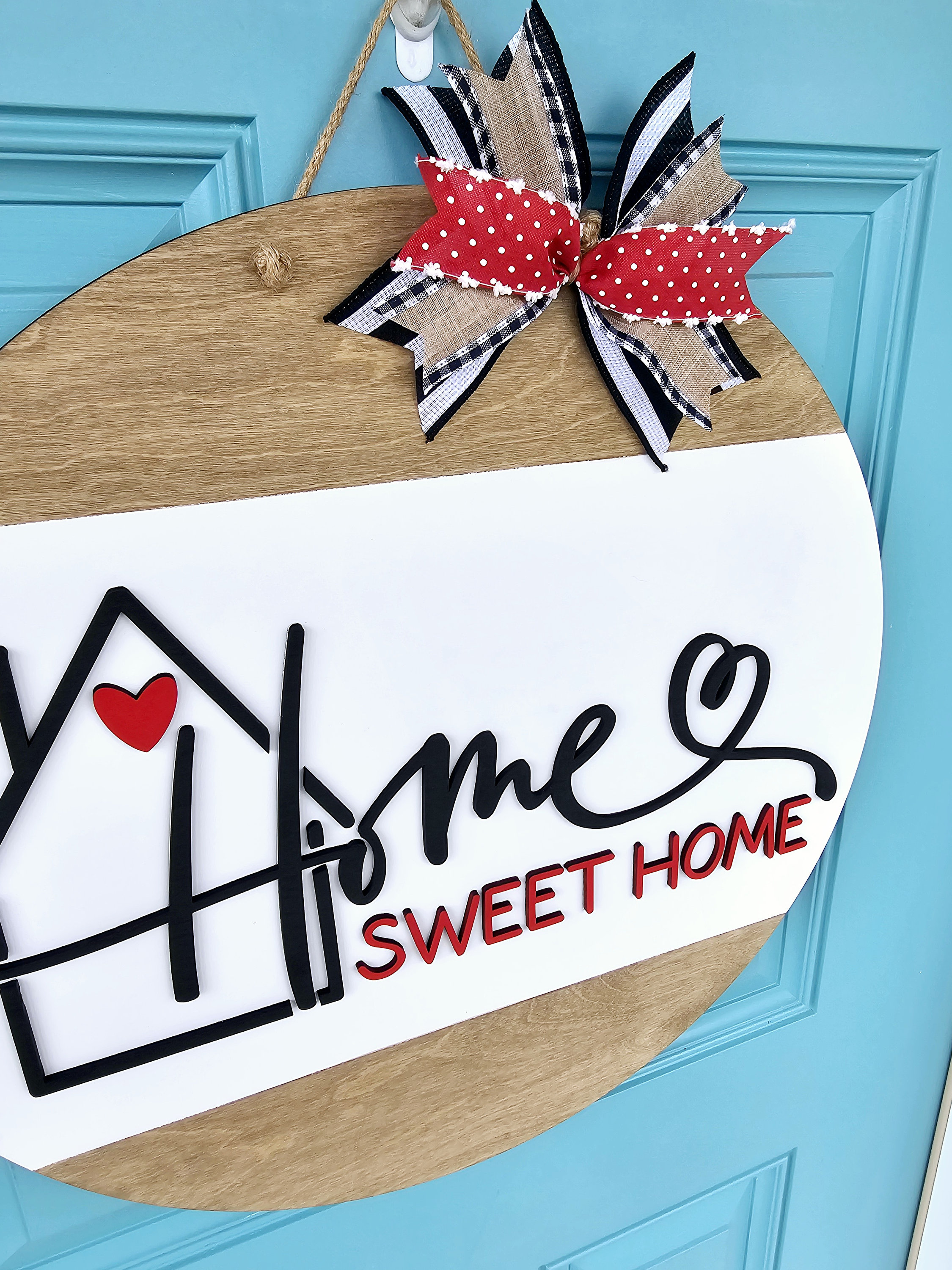 Home Sweet Home House Door Hanger | Everyday All Year Door Hanger ...