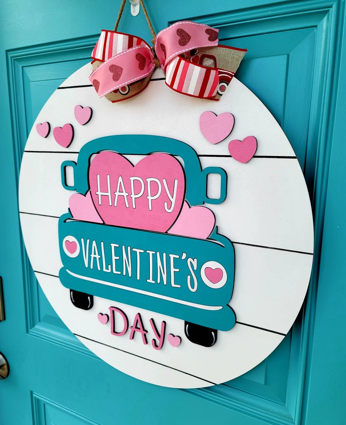 Valentines Day Door Hanger Valentines Day Decor Valentine - Etsy