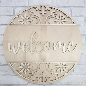Welcome Boho Door Hanger | Everyday Porch Decor | DIY Welcome Door ...