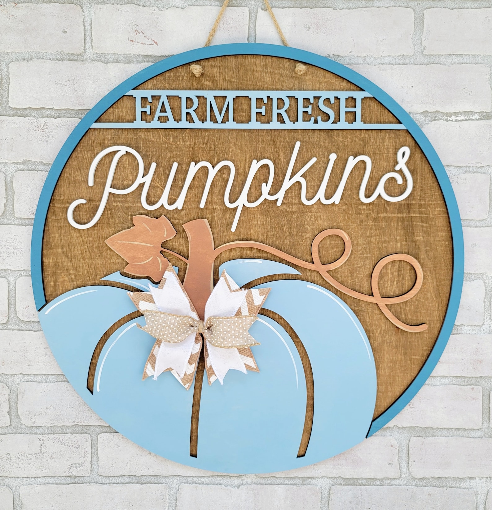 Farm Fresh Pumpkin Door Hanger Fall Door Hanger DIY - Etsy