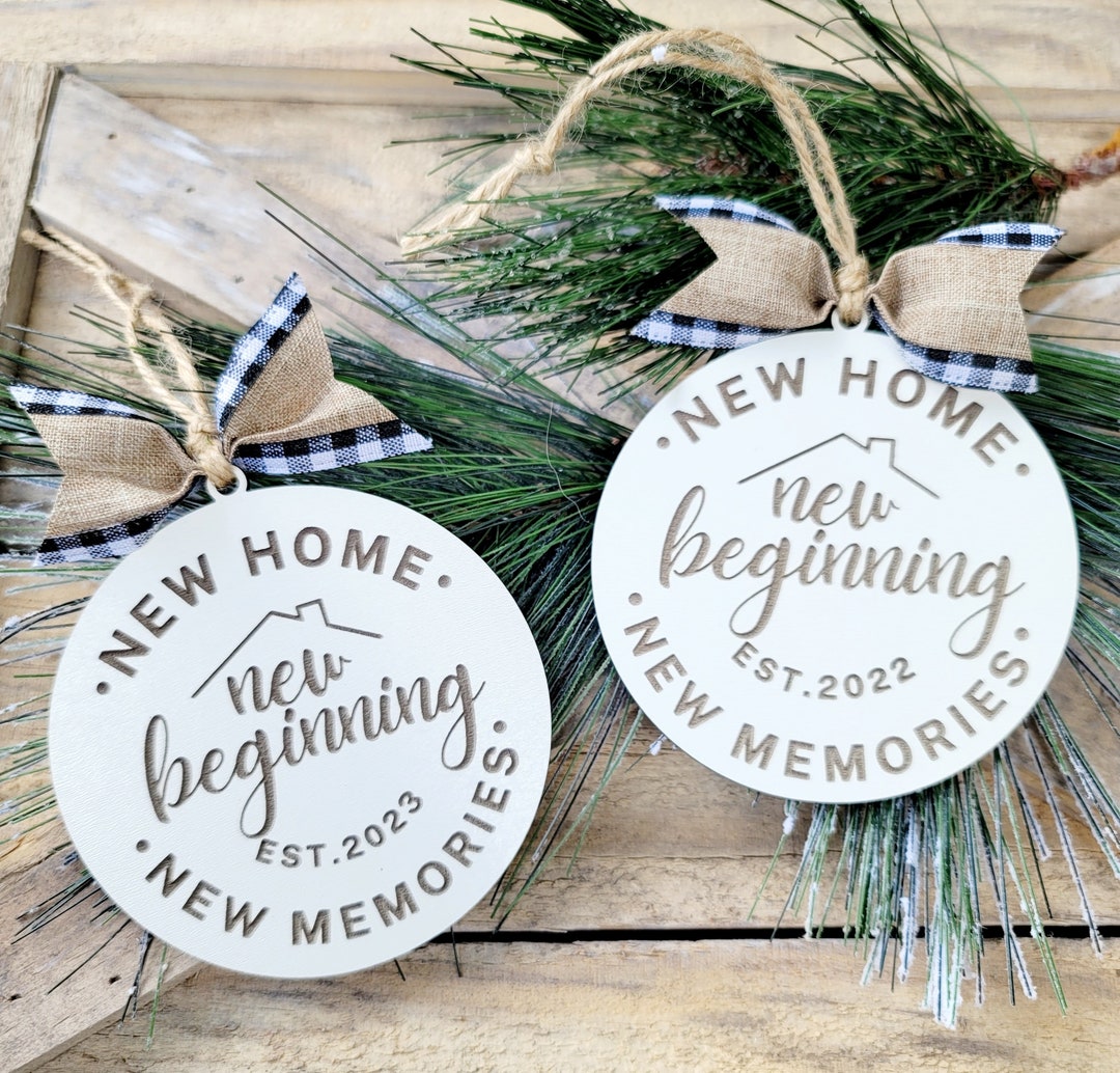 New Home New Beginning Ornament | 2023 New House Ornament | Realtor Gift - Etsy