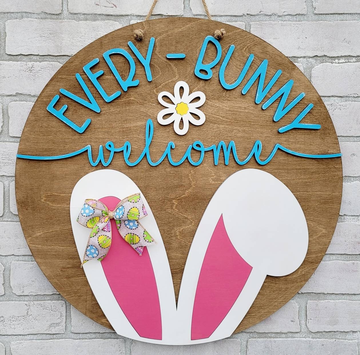 Every Bunny Welcome Door Hanger | Easter Porch Decor | DIY Easter Bunny ...