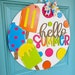 Hello Summer Polka Dot Popsicle Door Hanger Popsicles and Summer DIY ...
