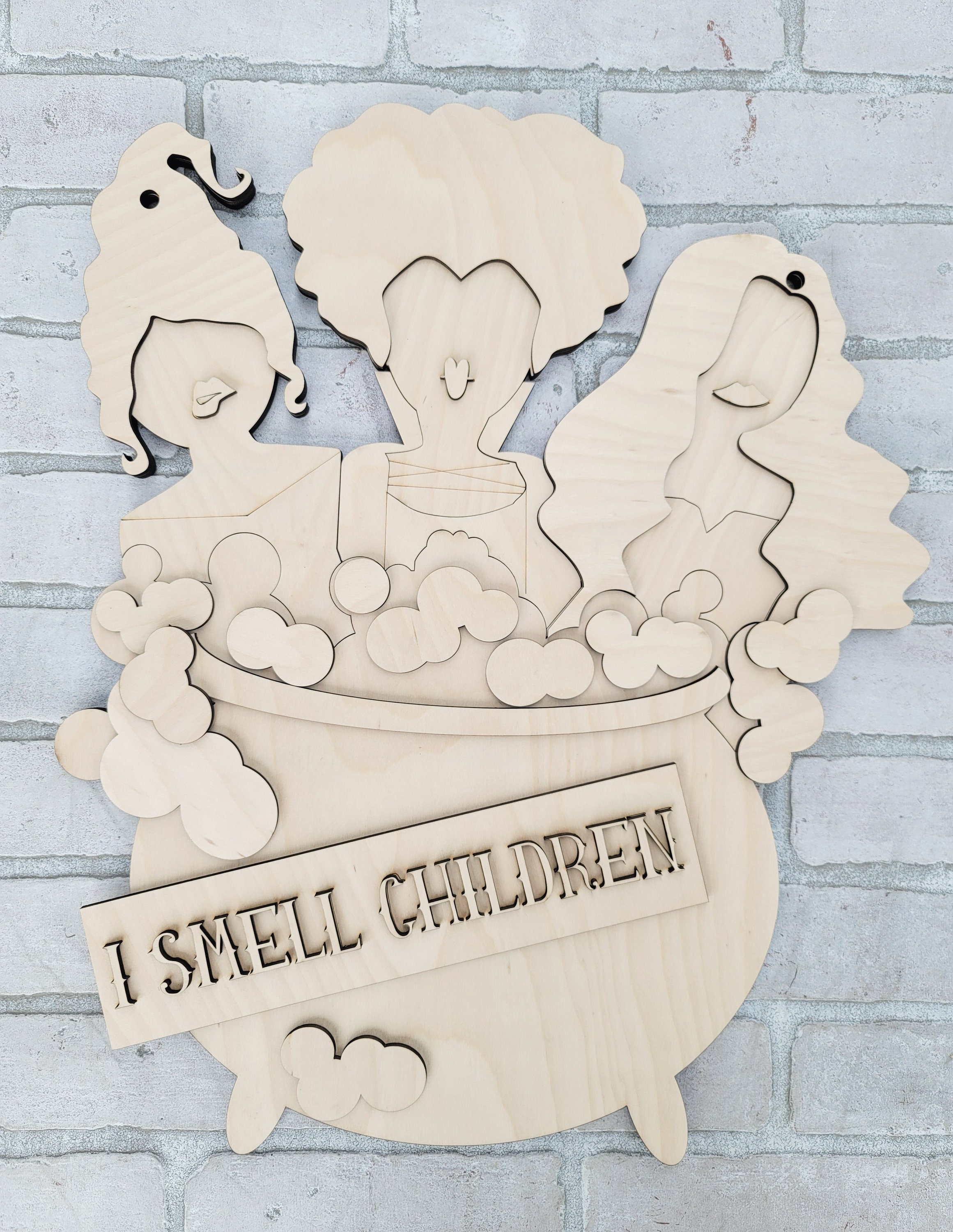 I Smell Children Hocus Pocus Door Hanger Fall Door Hanger - Etsy
