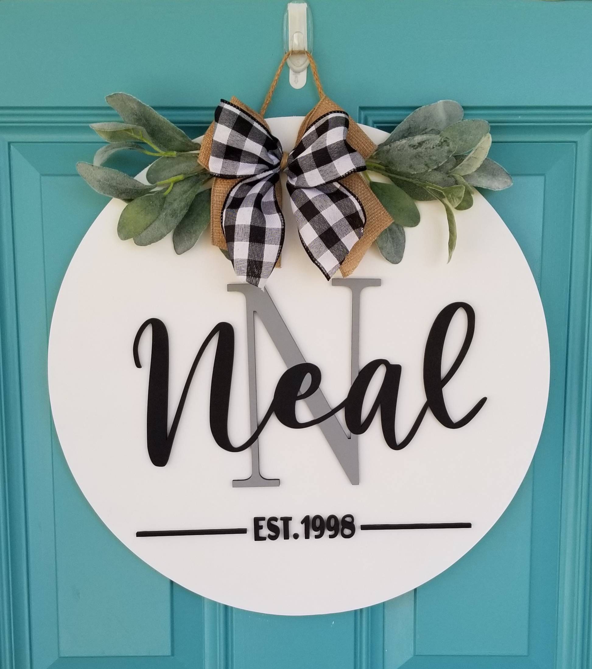 Personalized Door Hanger Personalized Gift Last Name Door - Etsy