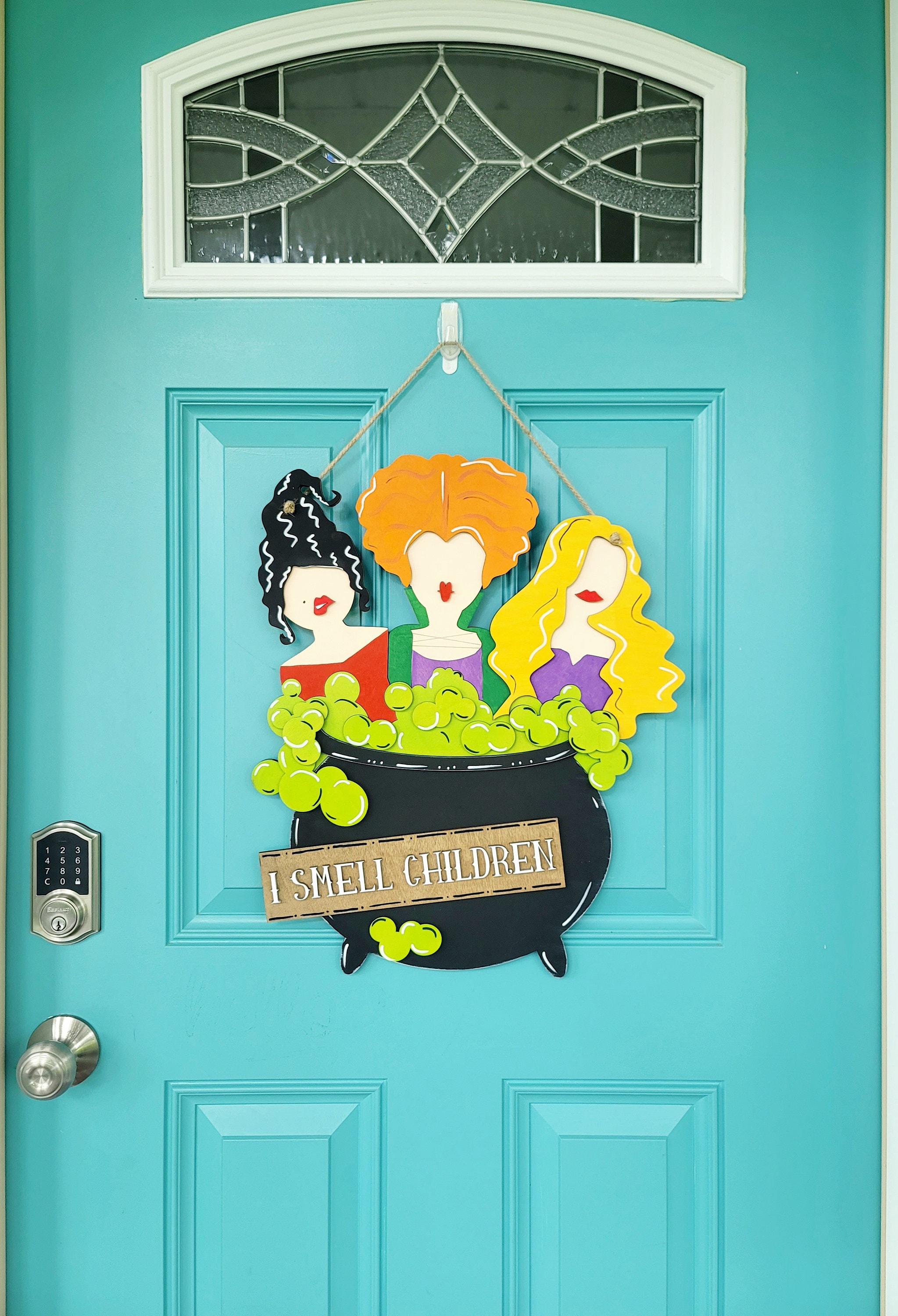 I Smell Children Hocus Pocus Door Hanger Fall Door Hanger - Etsy