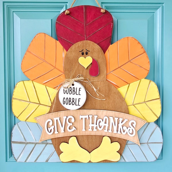 Thanksgiving Door - Etsy