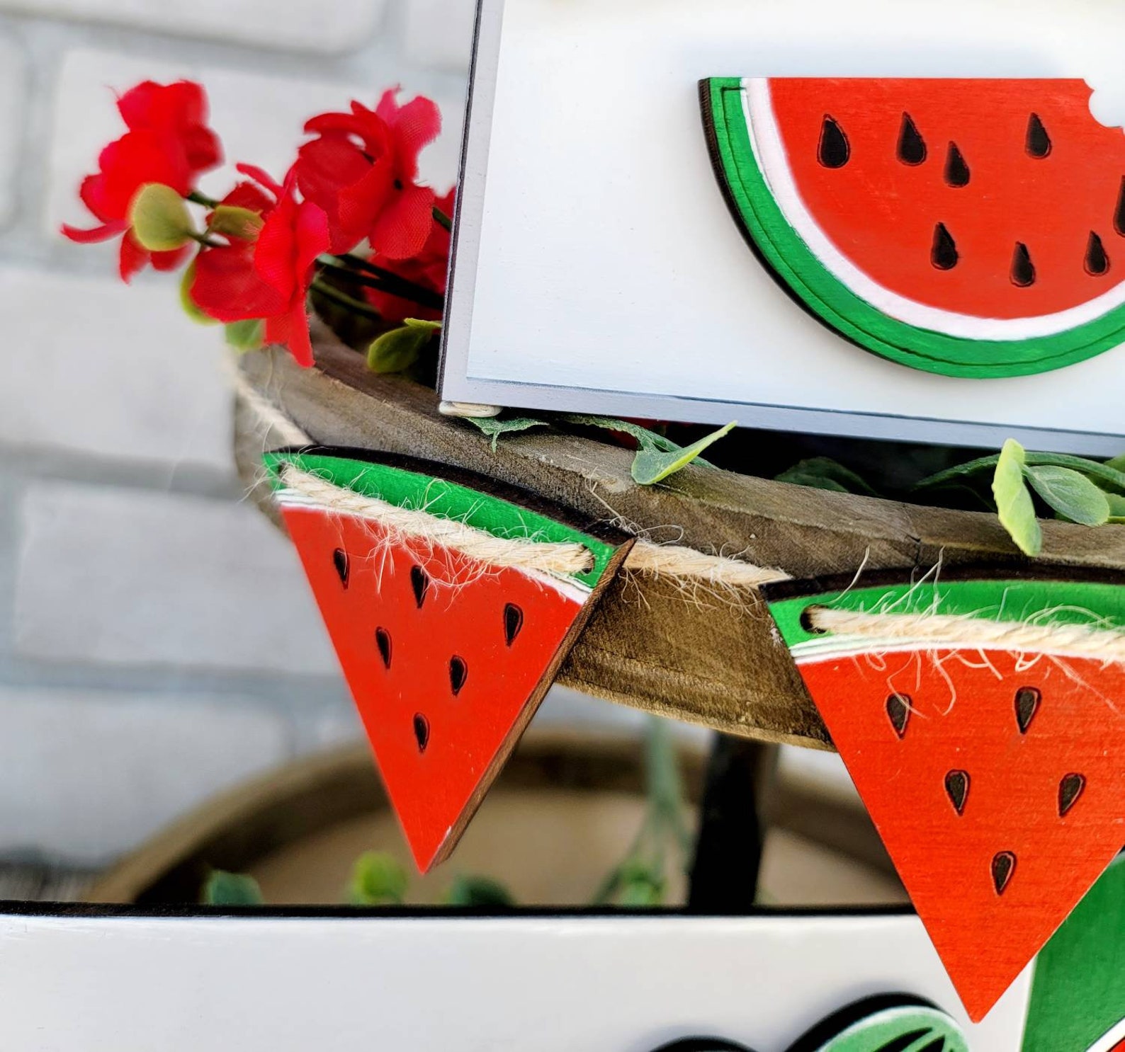 Watermelon Tiered Tray Farm Fresh Watermelon Set of 8 | Etsy
