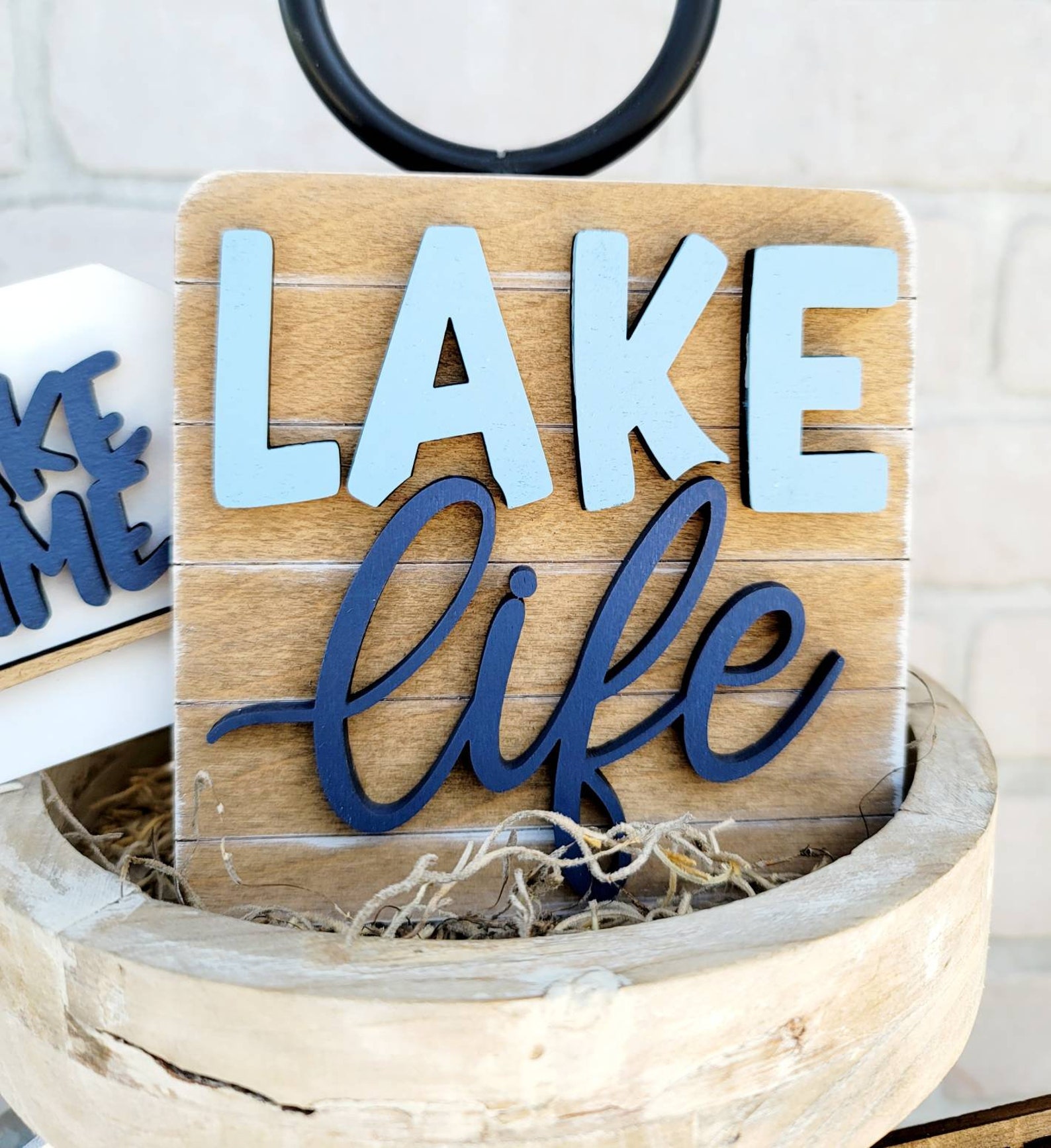 Lake Tiered Tray Set | Lake Life | Set of 6 | DIY Lake Decor - Etsy