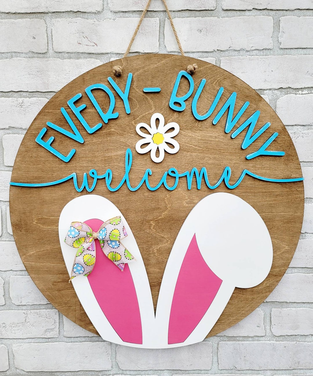 Every Bunny Welcome Door Hanger | Easter Porch Decor | DIY Easter Bunny ...