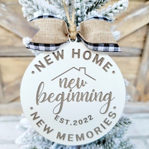 New Home New Beginning Ornament | 2023 New House Ornament | Realtor Gift - Etsy