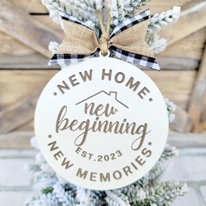 New Home New Beginning Ornament | 2023 New House Ornament | Realtor Gift - Etsy