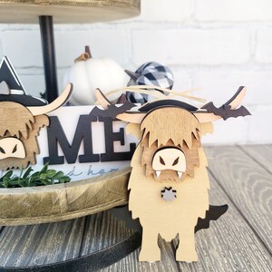 Halloween on the Farm Tray Set | Halloween Cow Tray Decor | Set of 5 ...