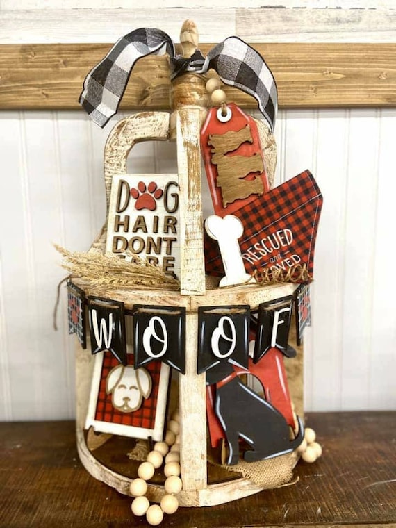 Dog Tiered Tray Set Tiered Tray Sets Pet Tiered Tray Dog - Etsy