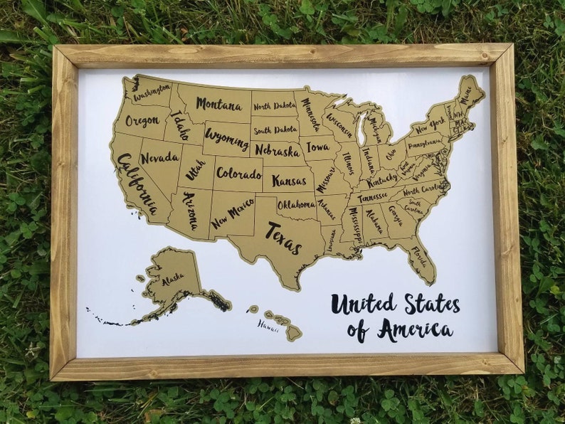 Scratch off Travel Map United States Travel Map Travel - Etsy