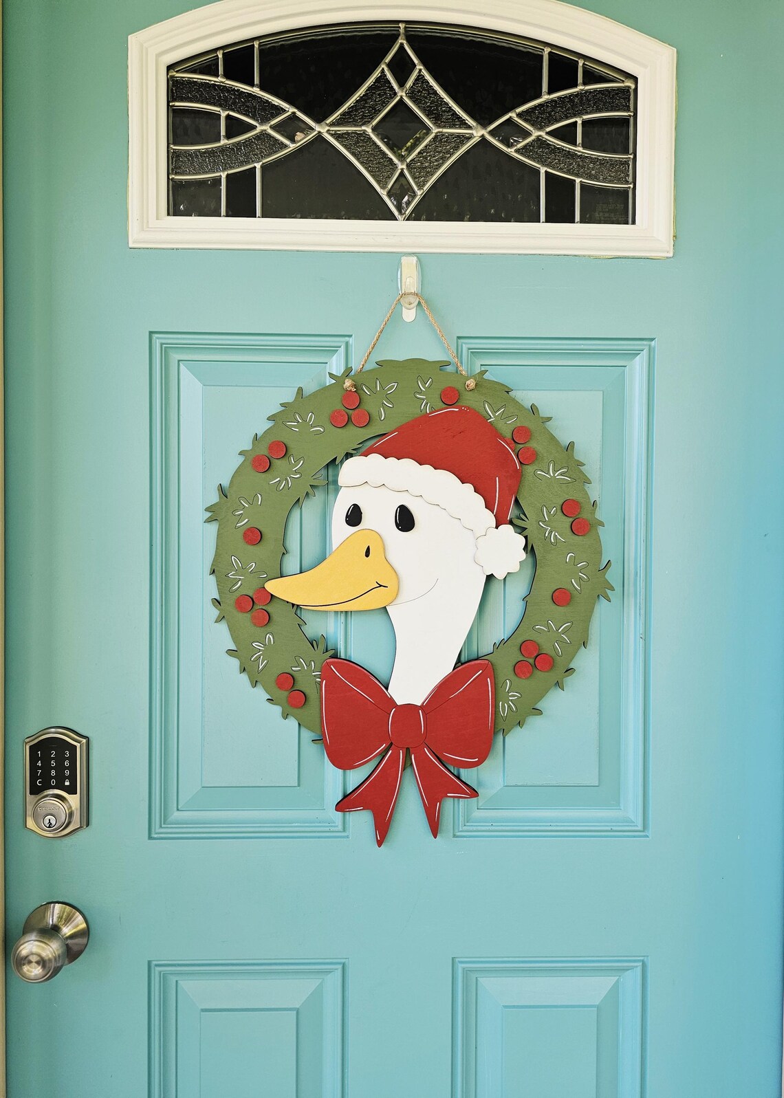 Christmas Goose Door Hanger | Goose Door Decor | Porch Goose | DIY ...