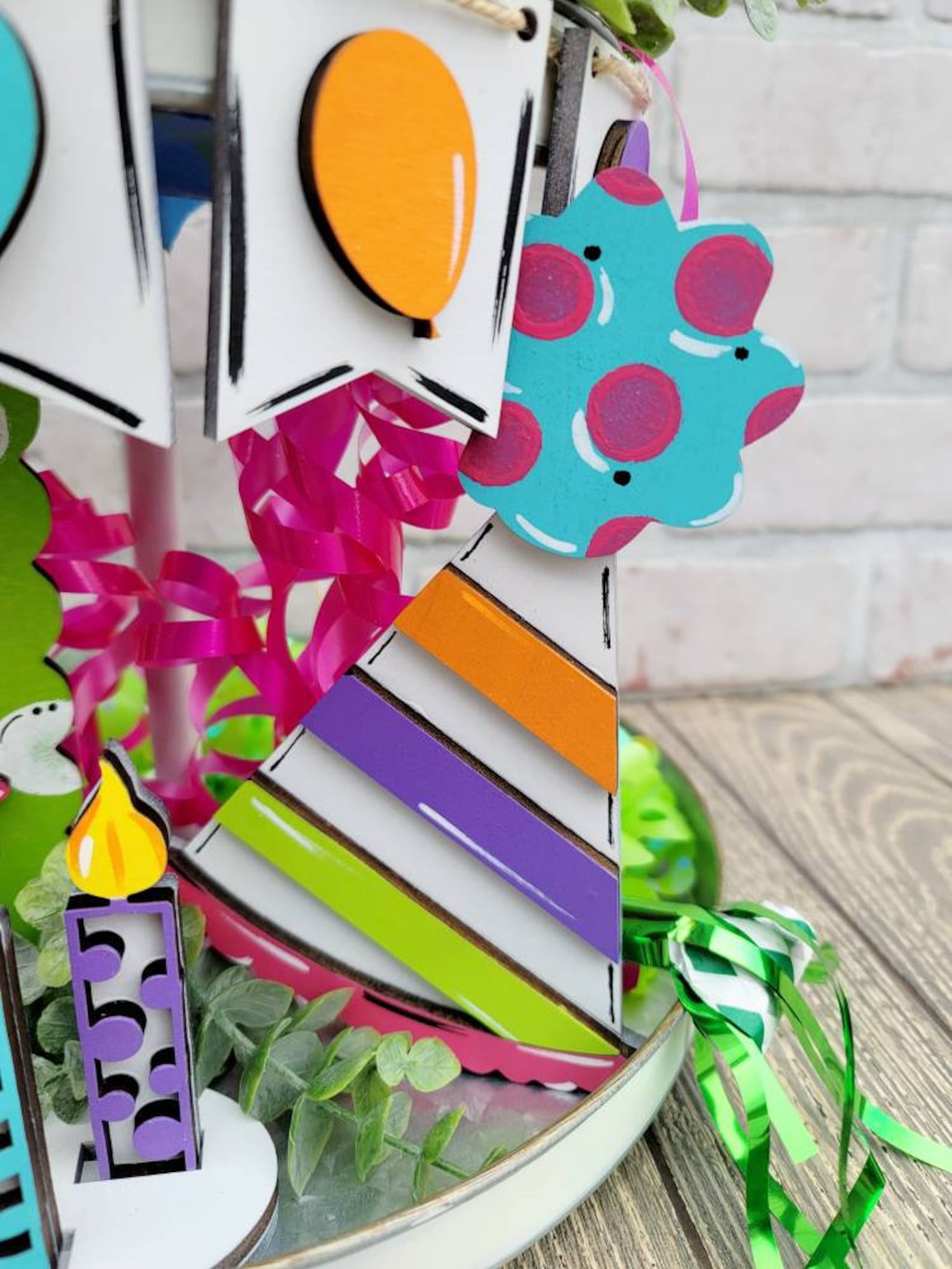 Birthday Tiered Tray Set | Celebration Tray Decor | Set of 5 | DIY ...