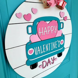 Valentines Day Door Hanger | Valentines Day Decor | Valentine Vintage ...
