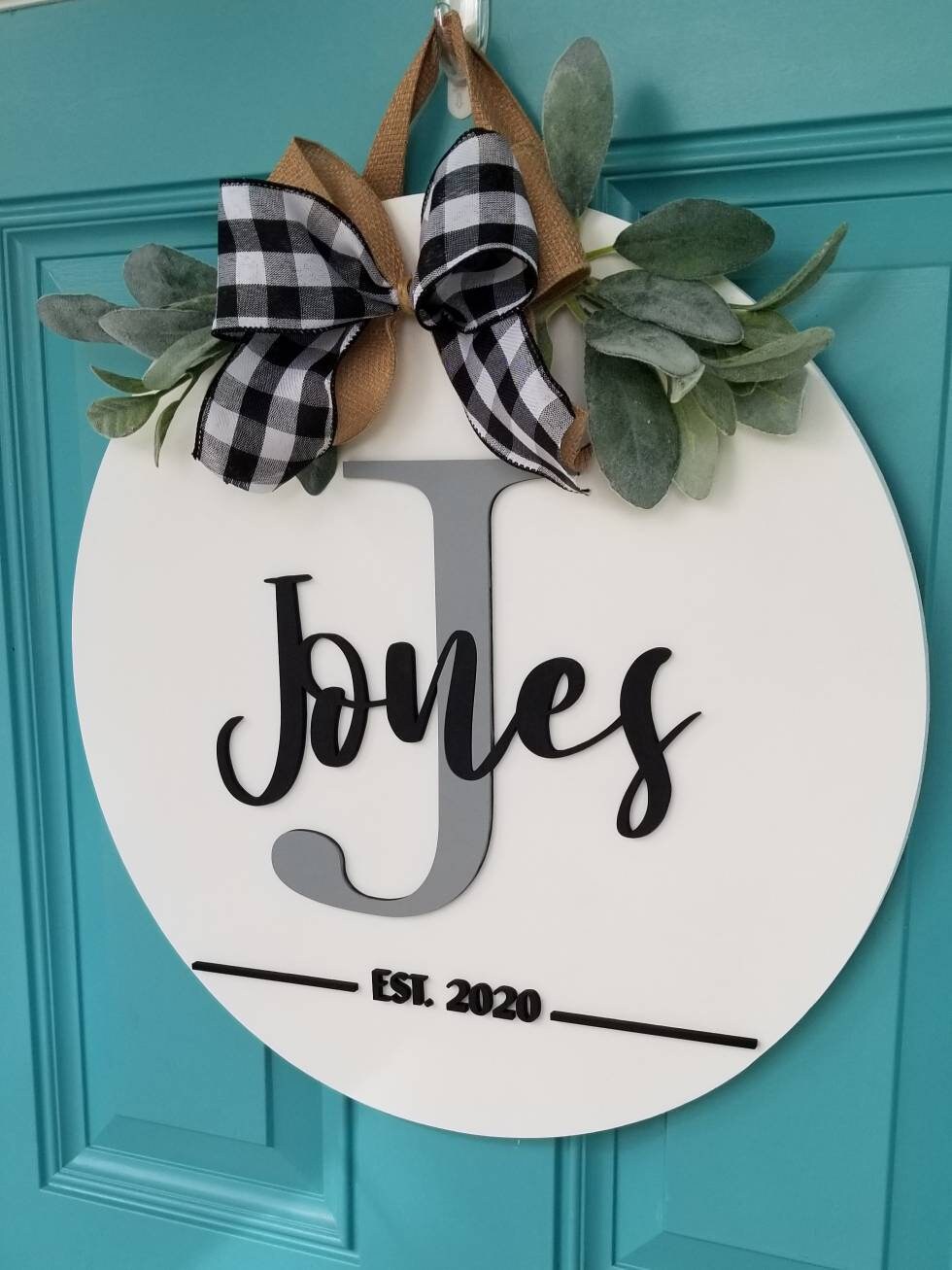 Personalized Door Hanger Personalized Gift Last Name Door - Etsy