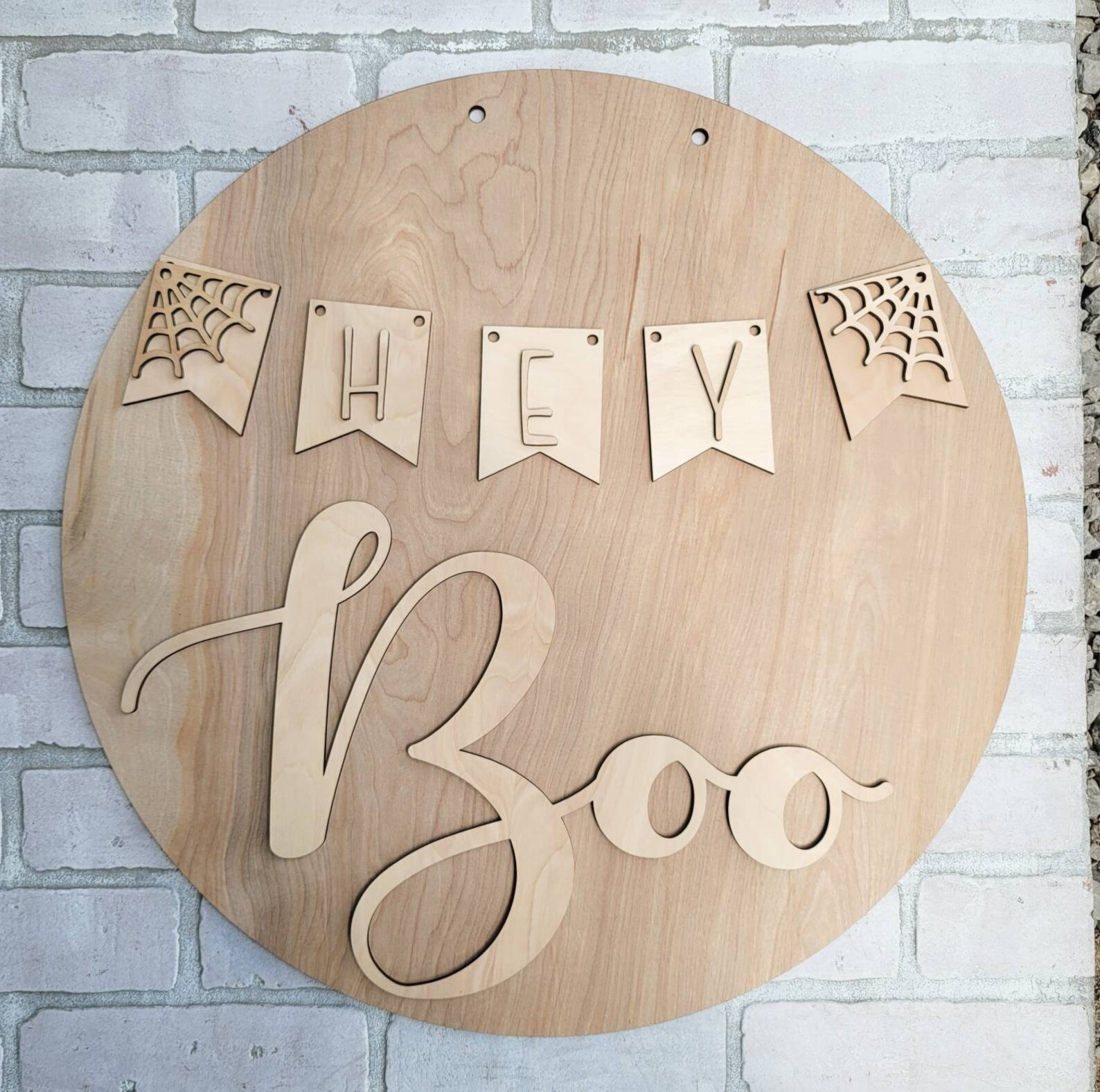 Hey Boo Halloween Door Hanger Halloween Porch Decor - Etsy