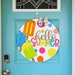 Hello Summer Polka Dot Popsicle Door Hanger Popsicles and Summer DIY ...