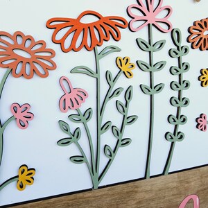 Hey There Flower Door Hanger | Spring Boho Porch Decor | Spring Flowers ...