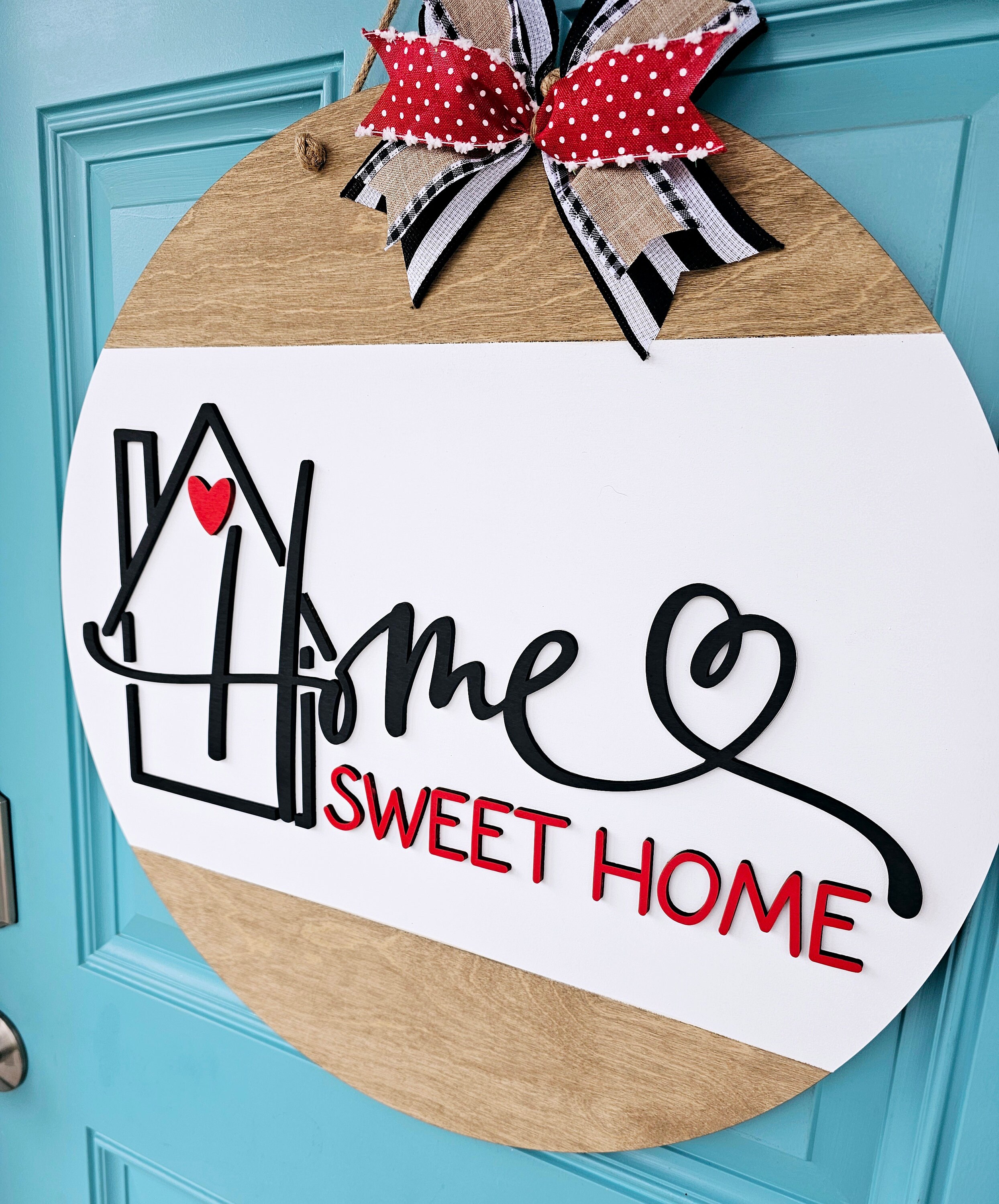 Home Sweet Home House Door Hanger | Everyday All Year Door Hanger ...