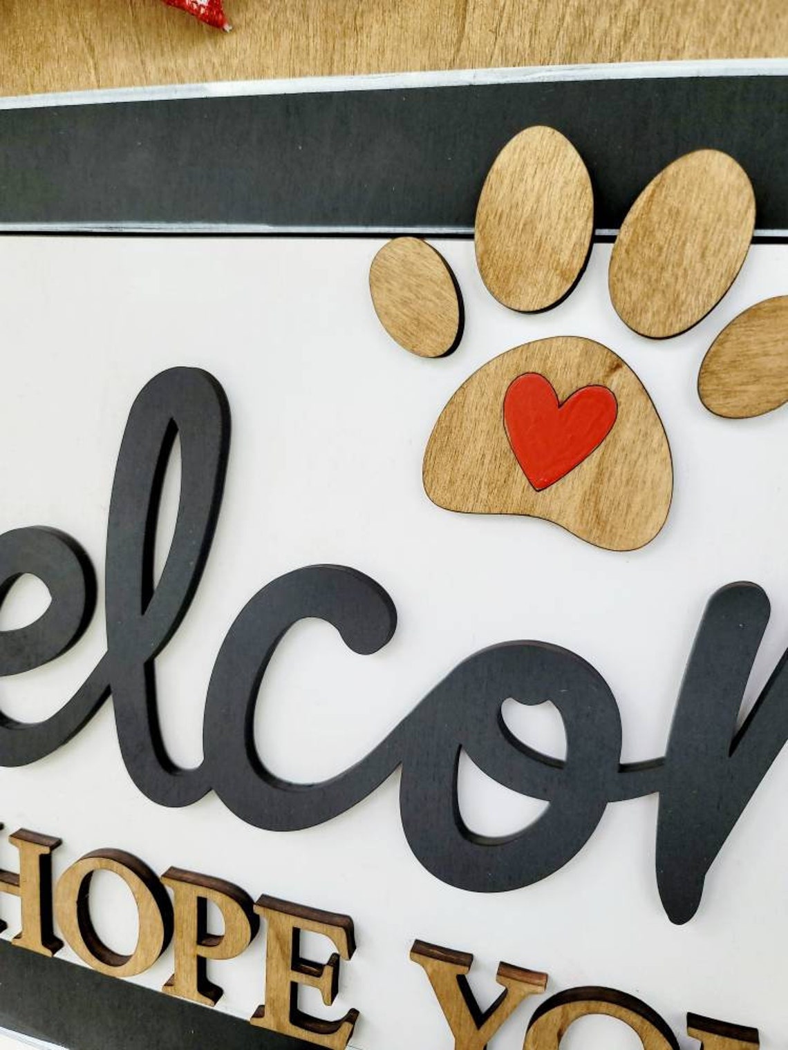 Welcome Hope You Like Dogs Pet Door Hanger Dog Door Hanger | Etsy