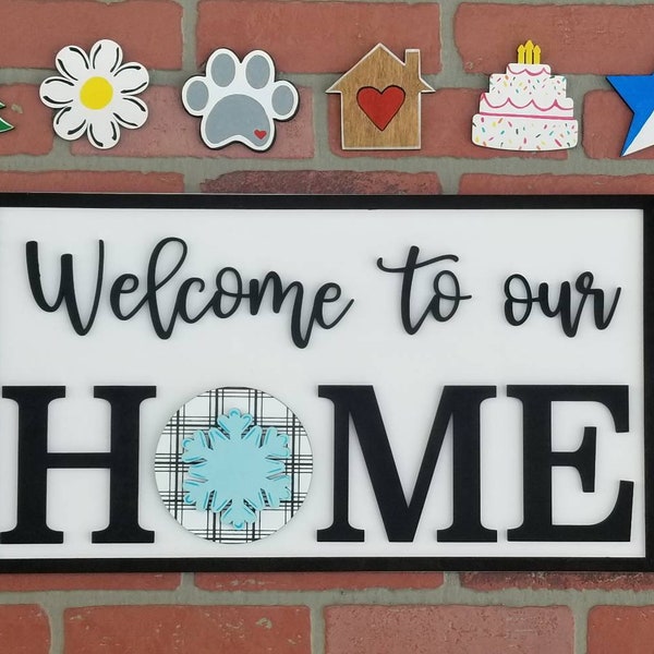 Interchangeable Home Sign - Etsy
