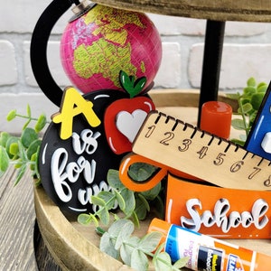 Back to School Tiered Tray | School Tiered Tray | Classroom Decor | DIY ...