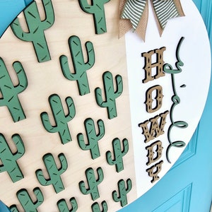Howdy Y'all Cactus Door Hanger | Everyday All Year Door Hanger ...