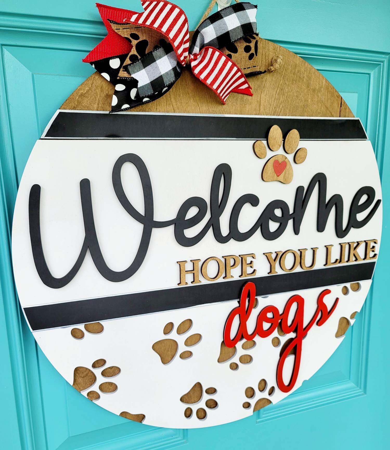 Welcome Hope You Like Dogs | Pet Door Hanger | Dog Door Hanger | DIY ...